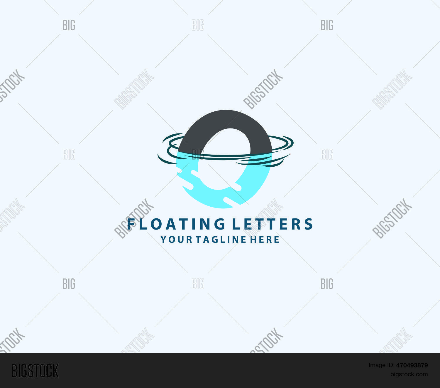 O Wave Logo Design Vector & Photo (Free Trial) | Bigstock