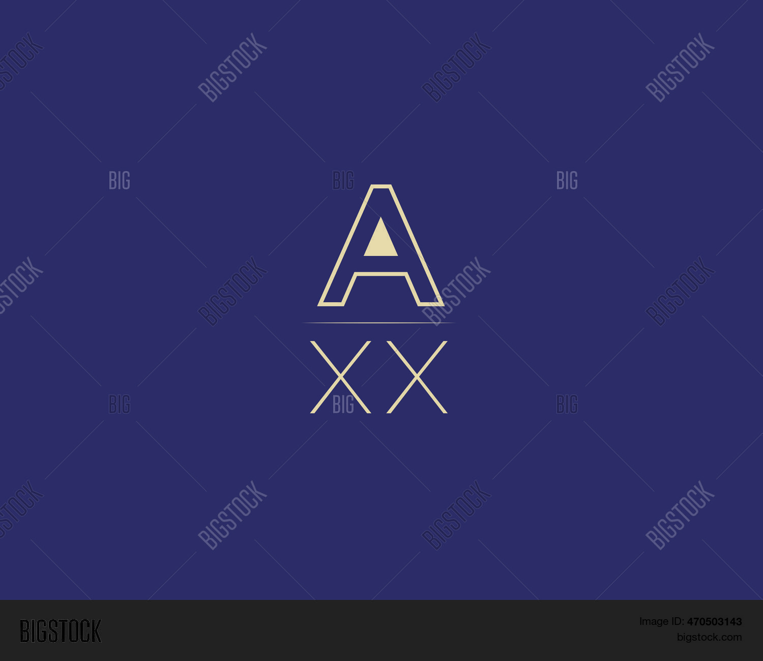 Axx Letter Logo Vector & Photo (Free Trial) | Bigstock