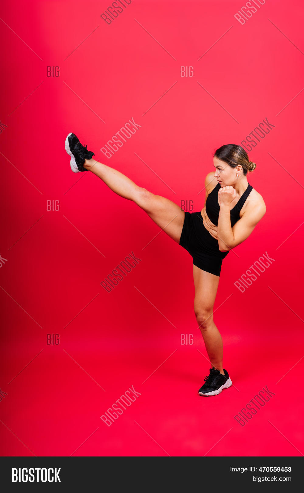 Woman Do High Kick, Image & Photo (Free Trial) | Bigstock
