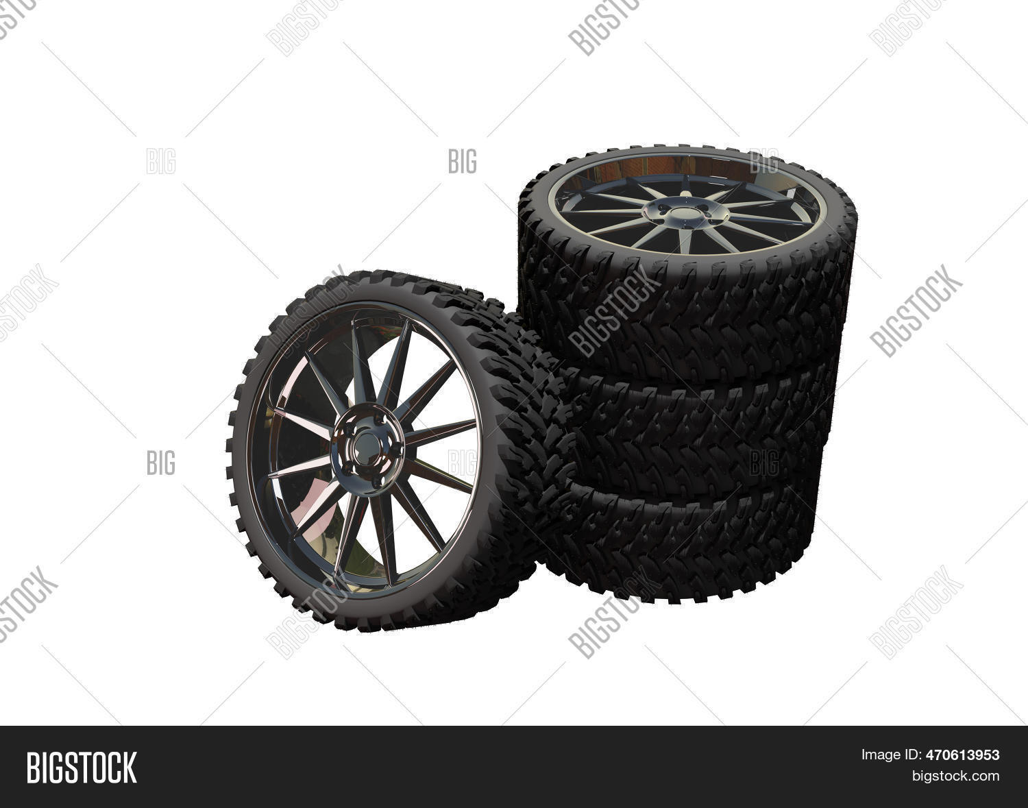 New Car Wheels Set. Image & Photo (Free Trial) | Bigstock