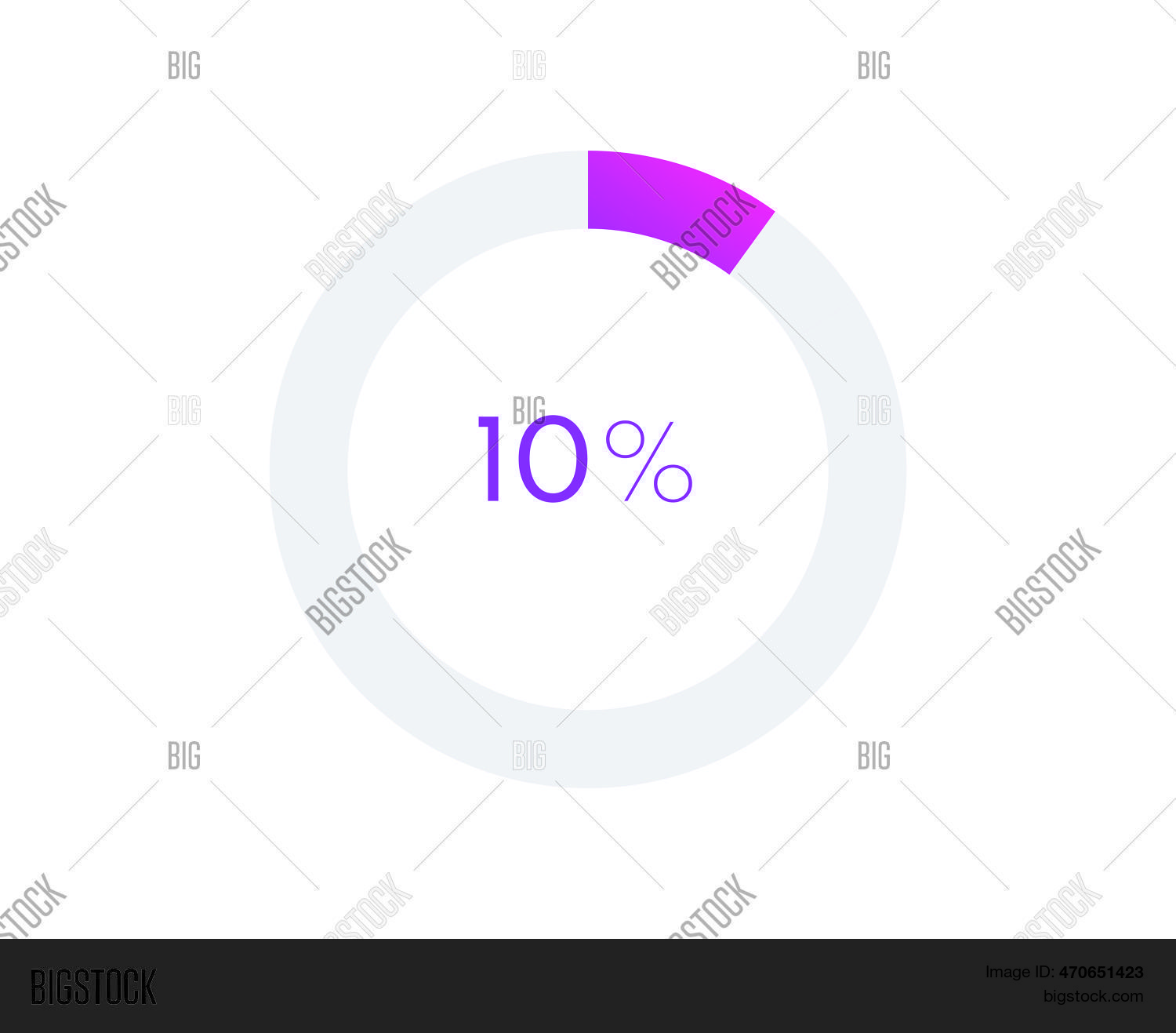 10 Percent Pie Chart Vector & Photo (Free Trial) | Bigstock