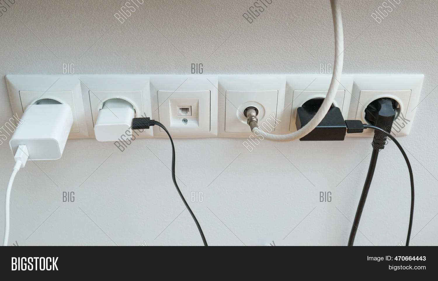 Many Chargers Plugged Image & Photo (Free Trial) | Bigstock