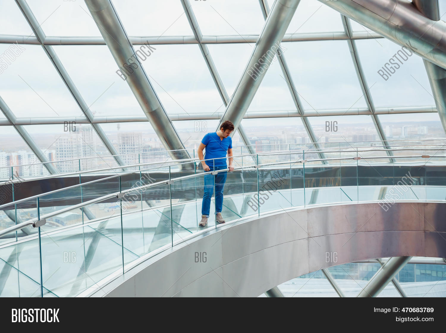 Male Man On Glass Image & Photo (Free Trial) | Bigstock