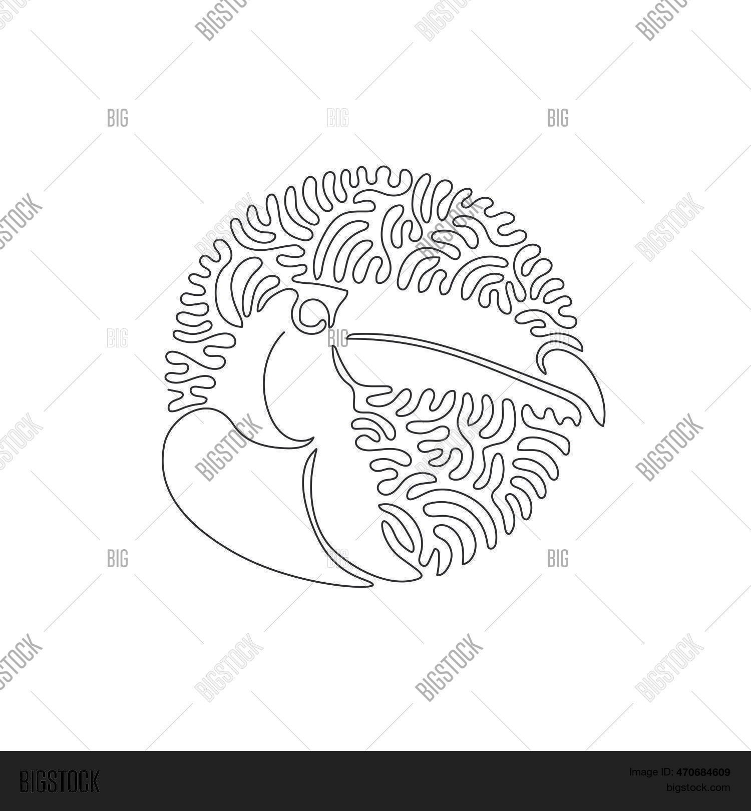 Continuous One Curve Vector & Photo (Free Trial) | Bigstock