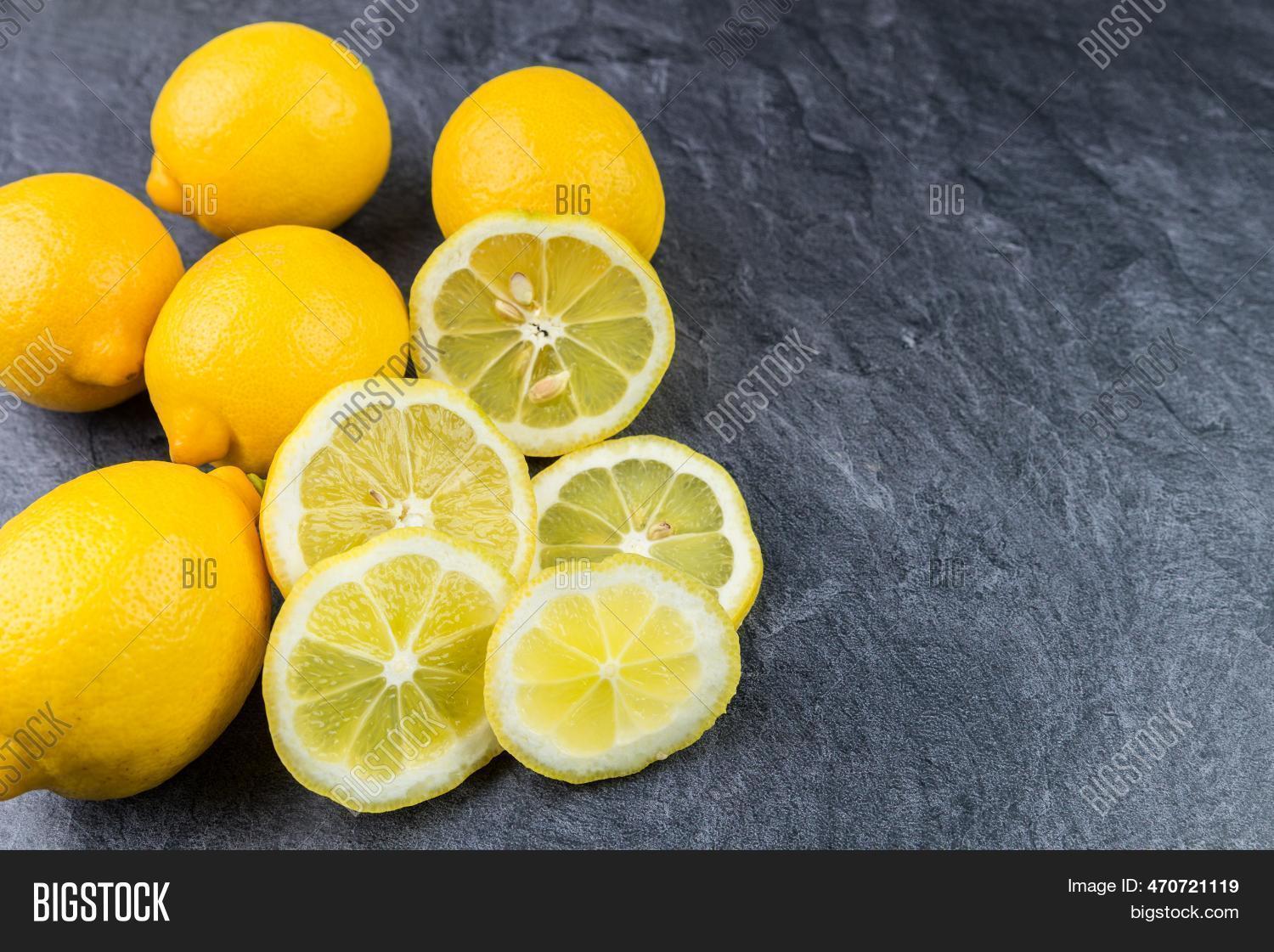 Whole Lemons Sliced On Image & Photo (Free Trial) | Bigstock
