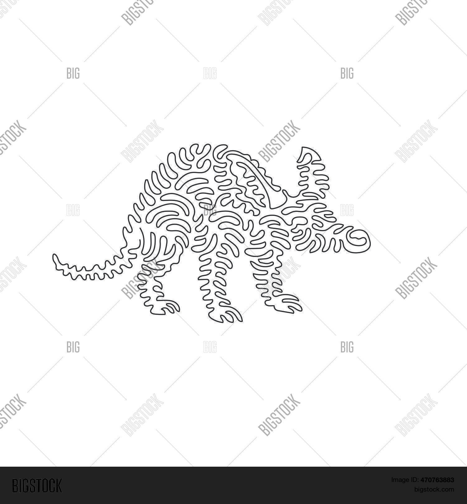 Continuous Curve One Vector & Photo (Free Trial) | Bigstock