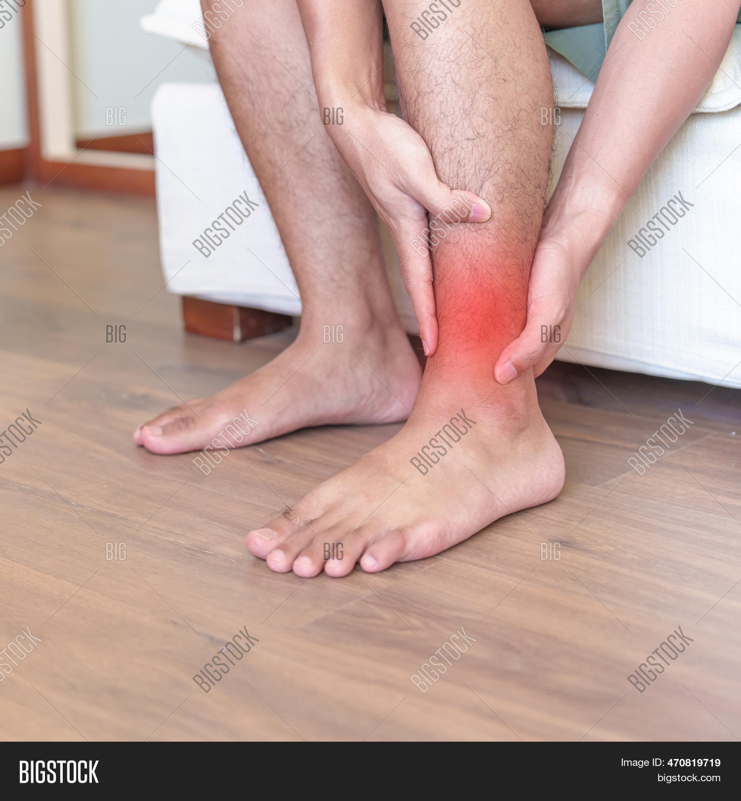 Man Having Leg Pain Image & Photo (Free Trial) | Bigstock