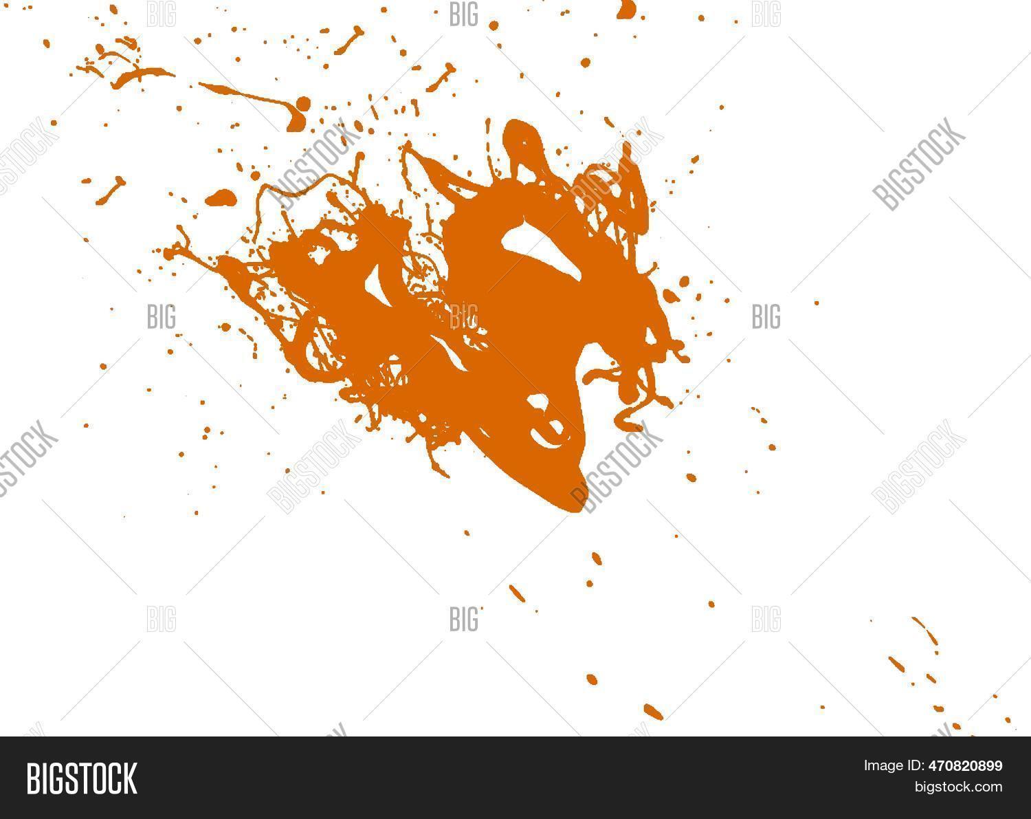 Orange Ink Splash Png Image & Photo (Free Trial) | Bigstock