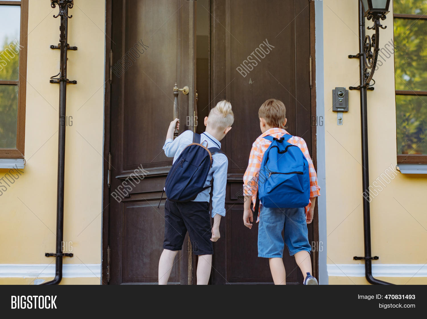 Children Entering Image & Photo (Free Trial) | Bigstock