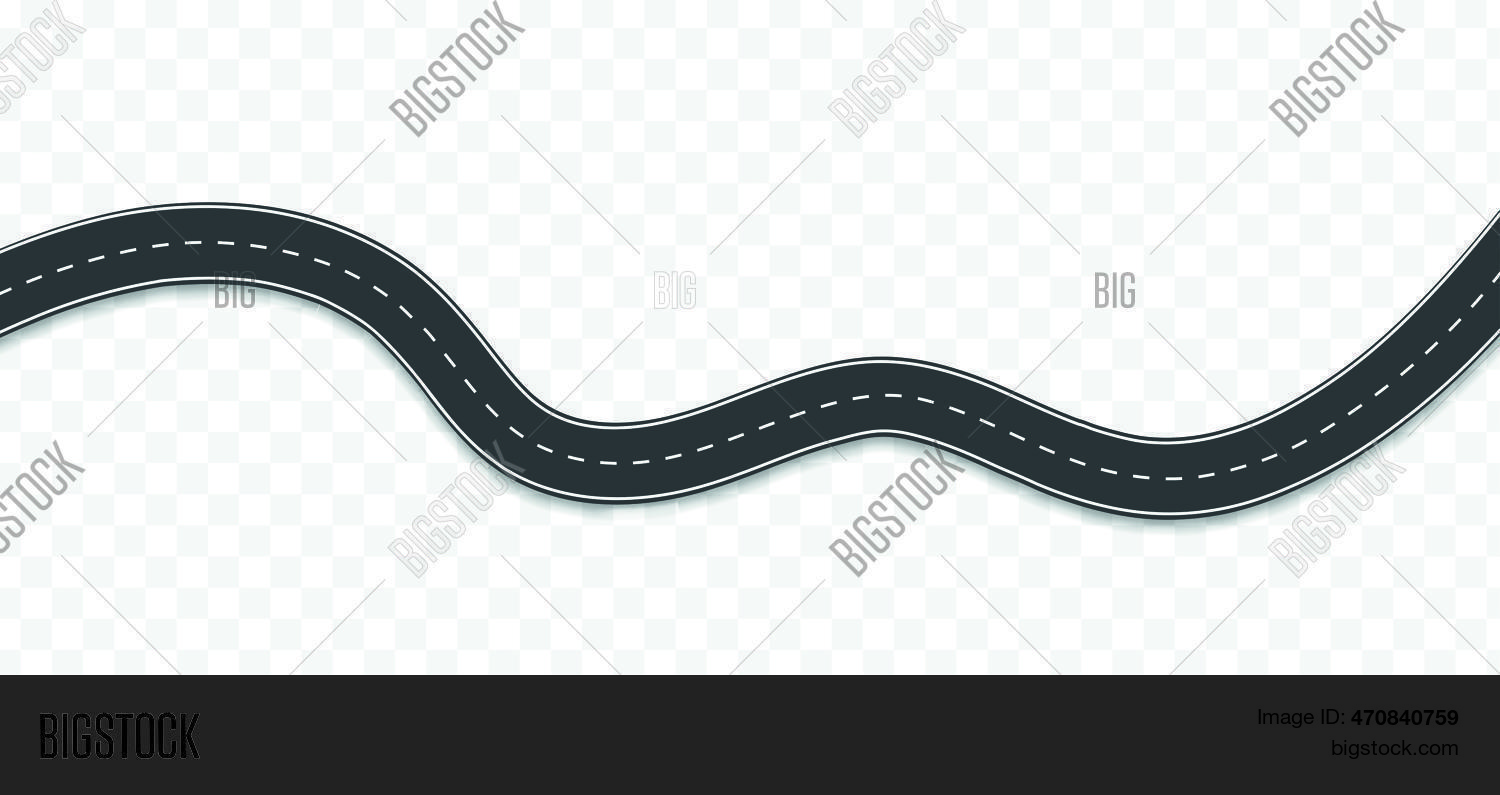 Top View On Road Map Vector & Photo (Free Trial) | Bigstock