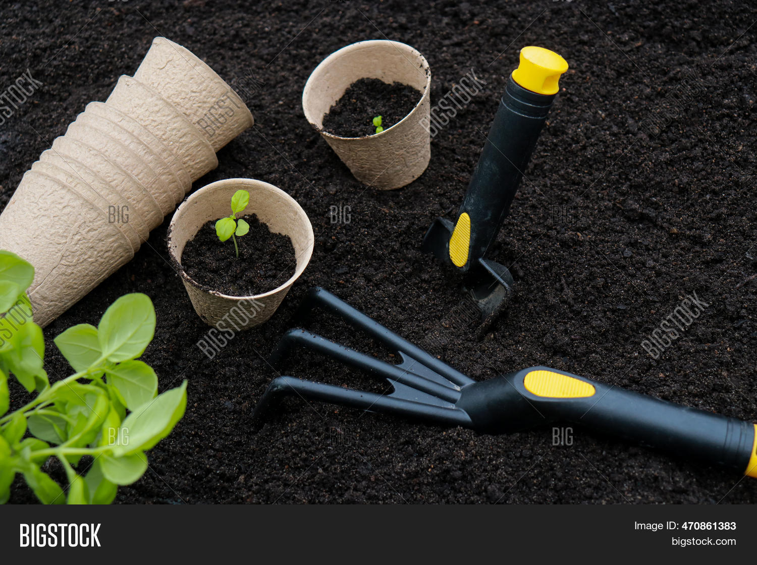 Gardening Tools Pots Image & Photo (Free Trial) | Bigstock