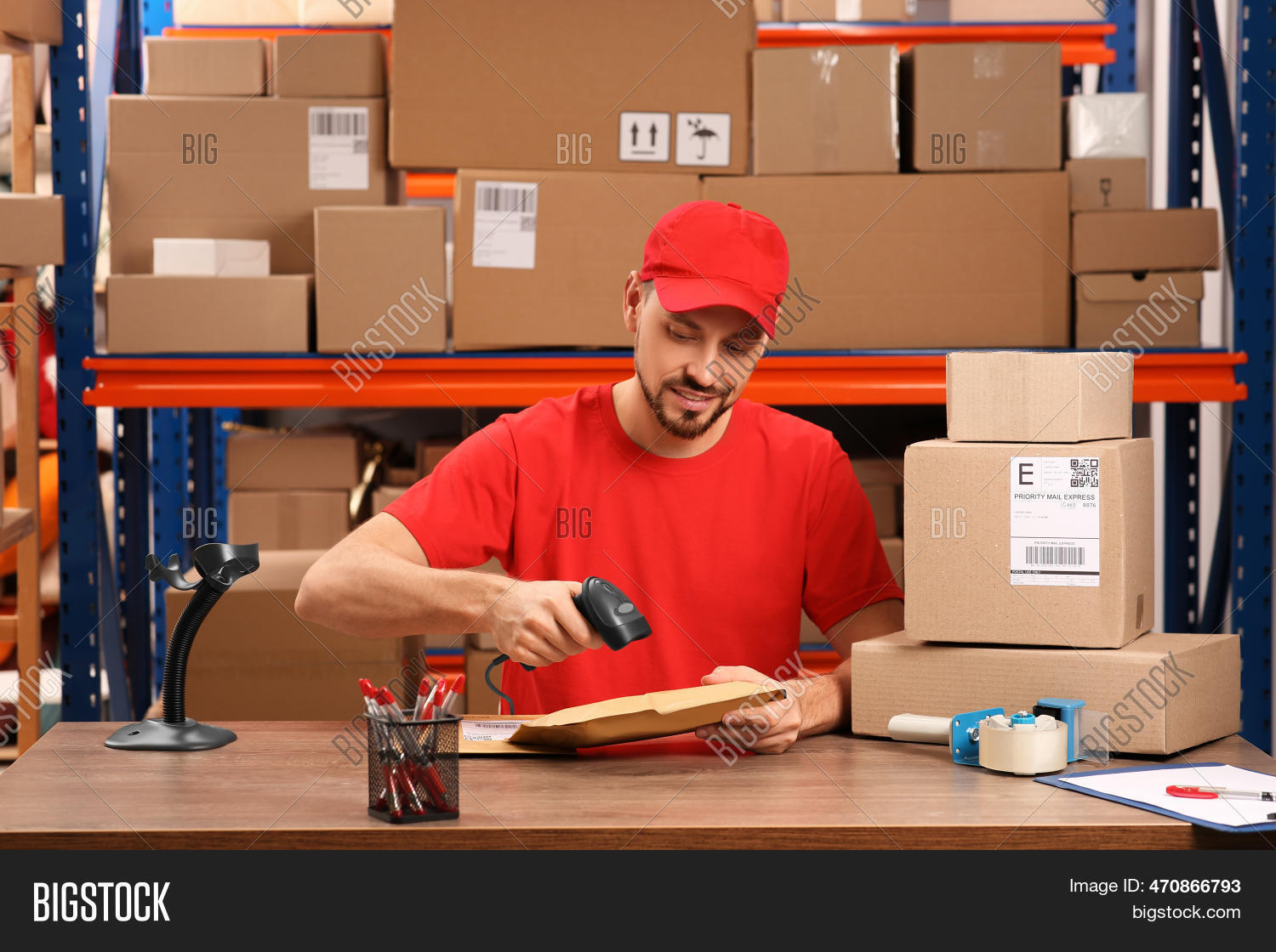 Post Office Worker Image & Photo (Free Trial) | Bigstock