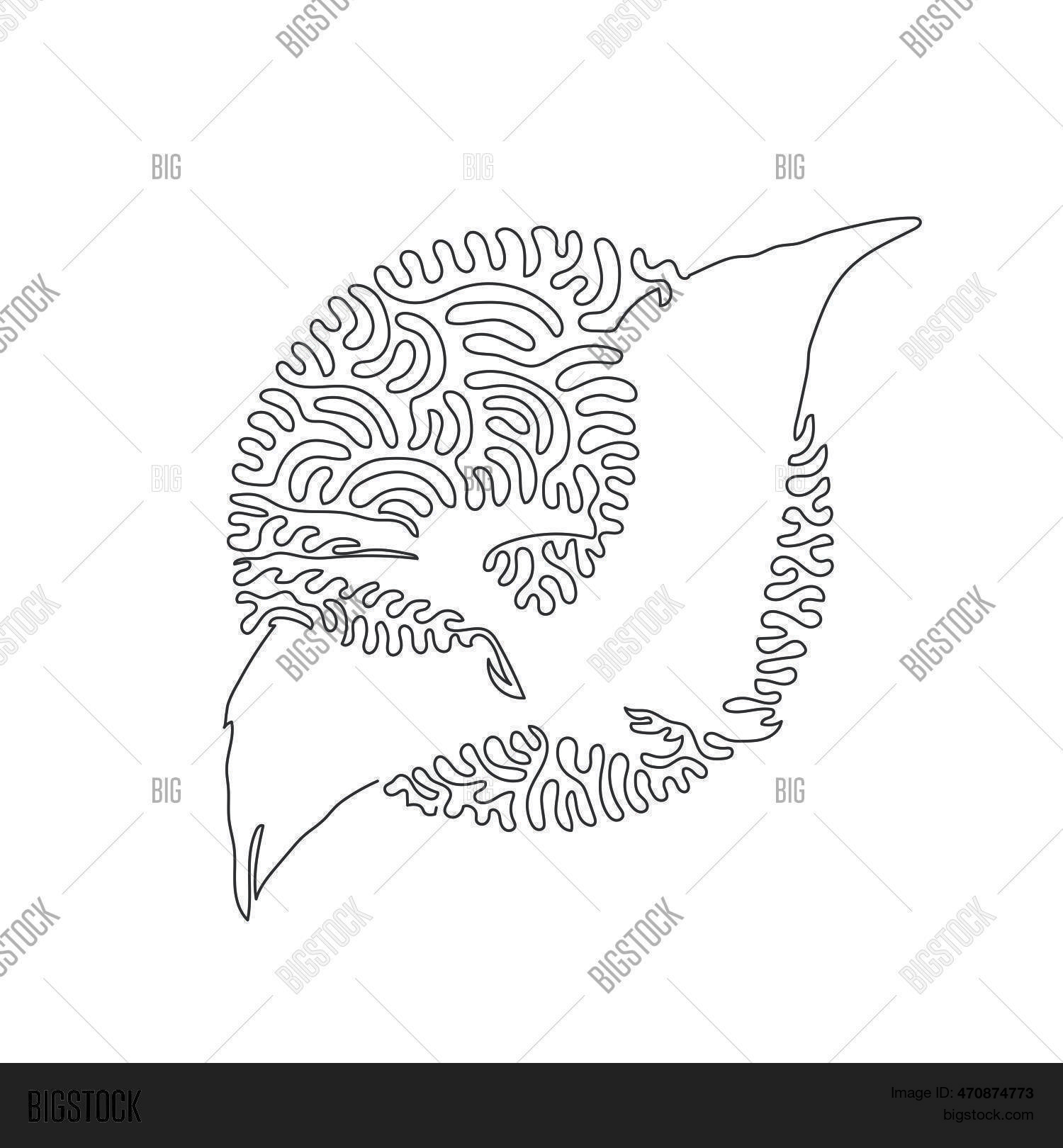 Single Swirl Vector & Photo (Free Trial) | Bigstock