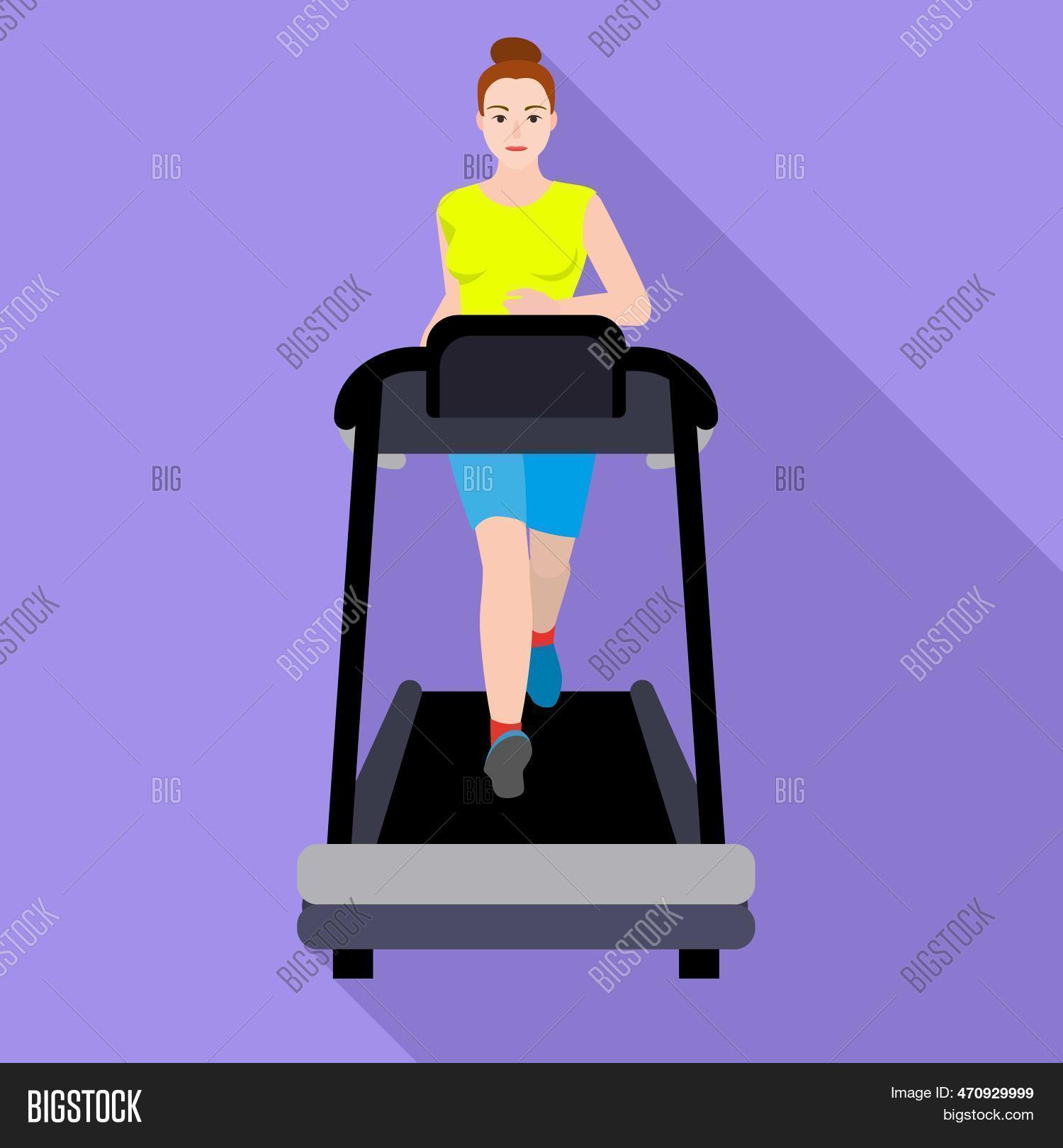 Cute Woman Treadmill Image & Photo (Free Trial) | Bigstock