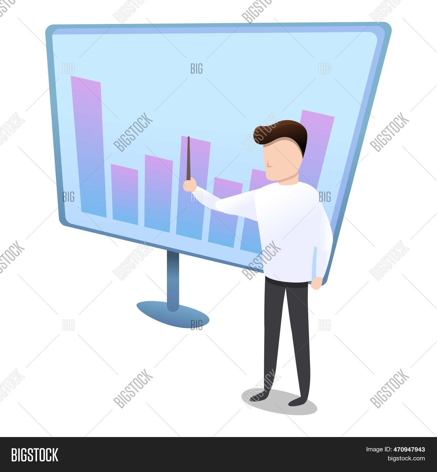 Man Show Graph Chart Image & Photo (Free Trial) | Bigstock