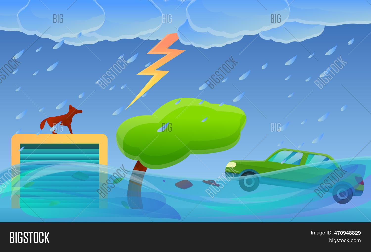 Village Flood Disaster Image & Photo (Free Trial) | Bigstock