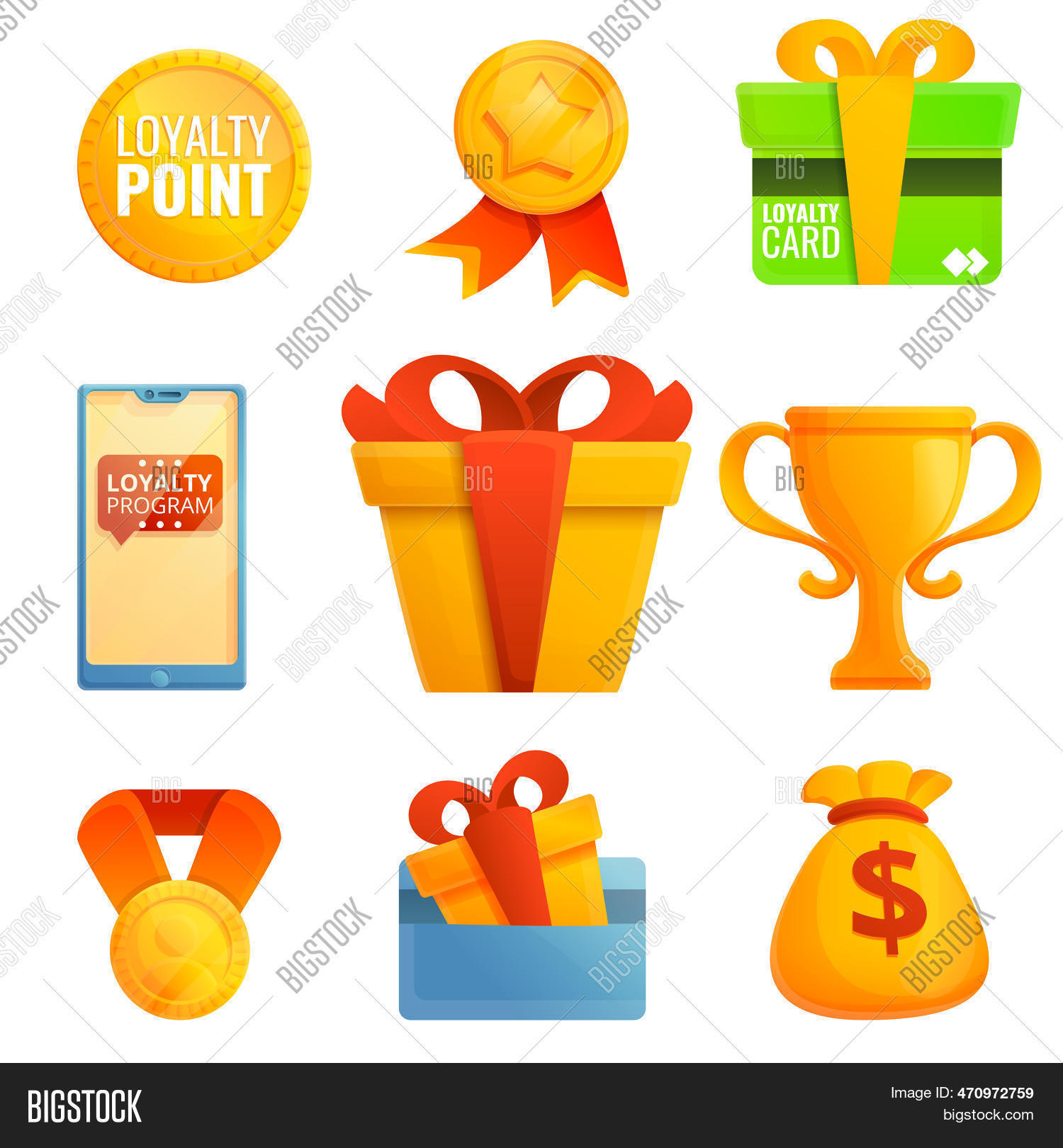 Loyalty Program Icons Image & Photo (Free Trial) | Bigstock