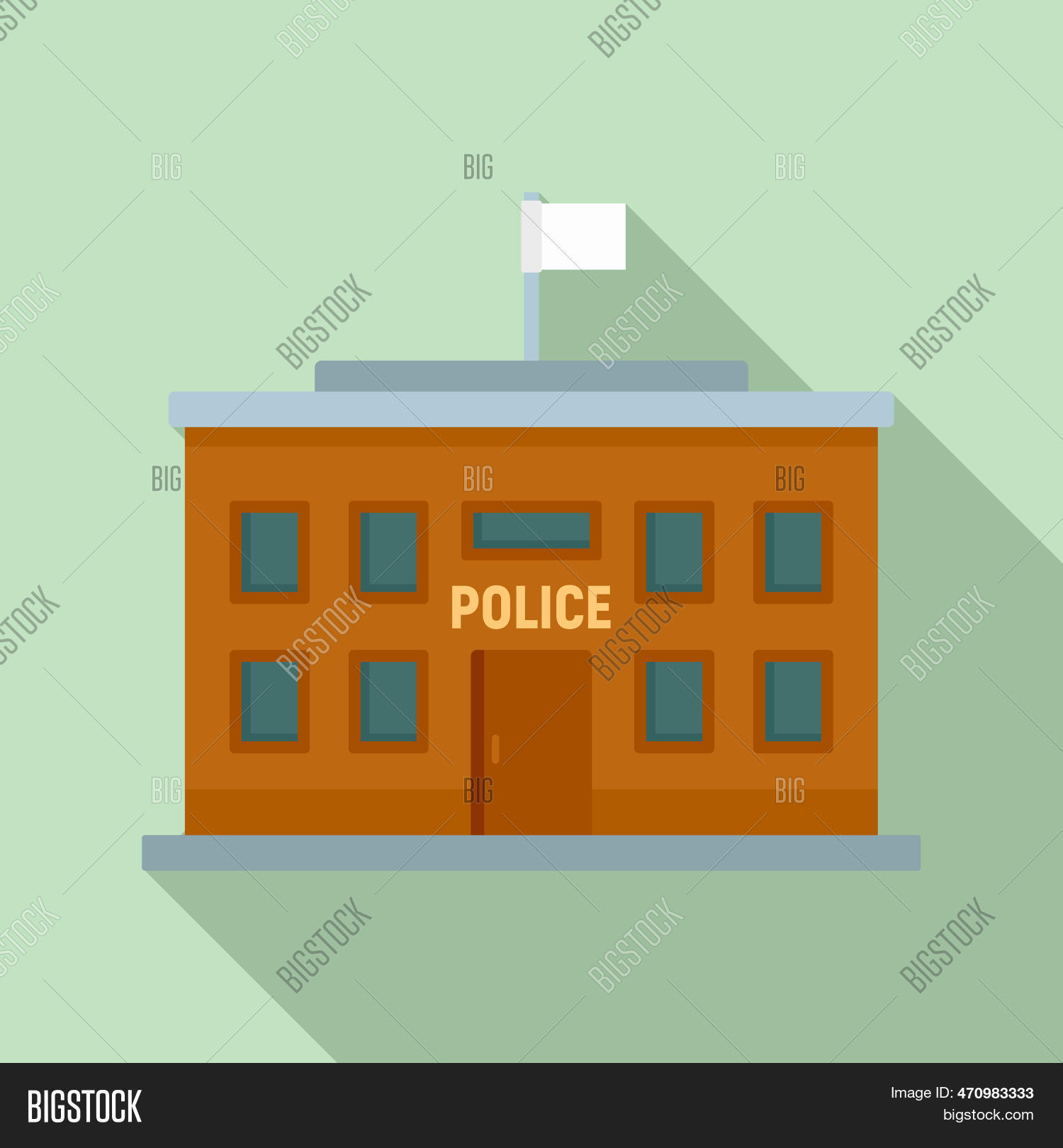 Police Building Icon. Image & Photo (Free Trial) | Bigstock