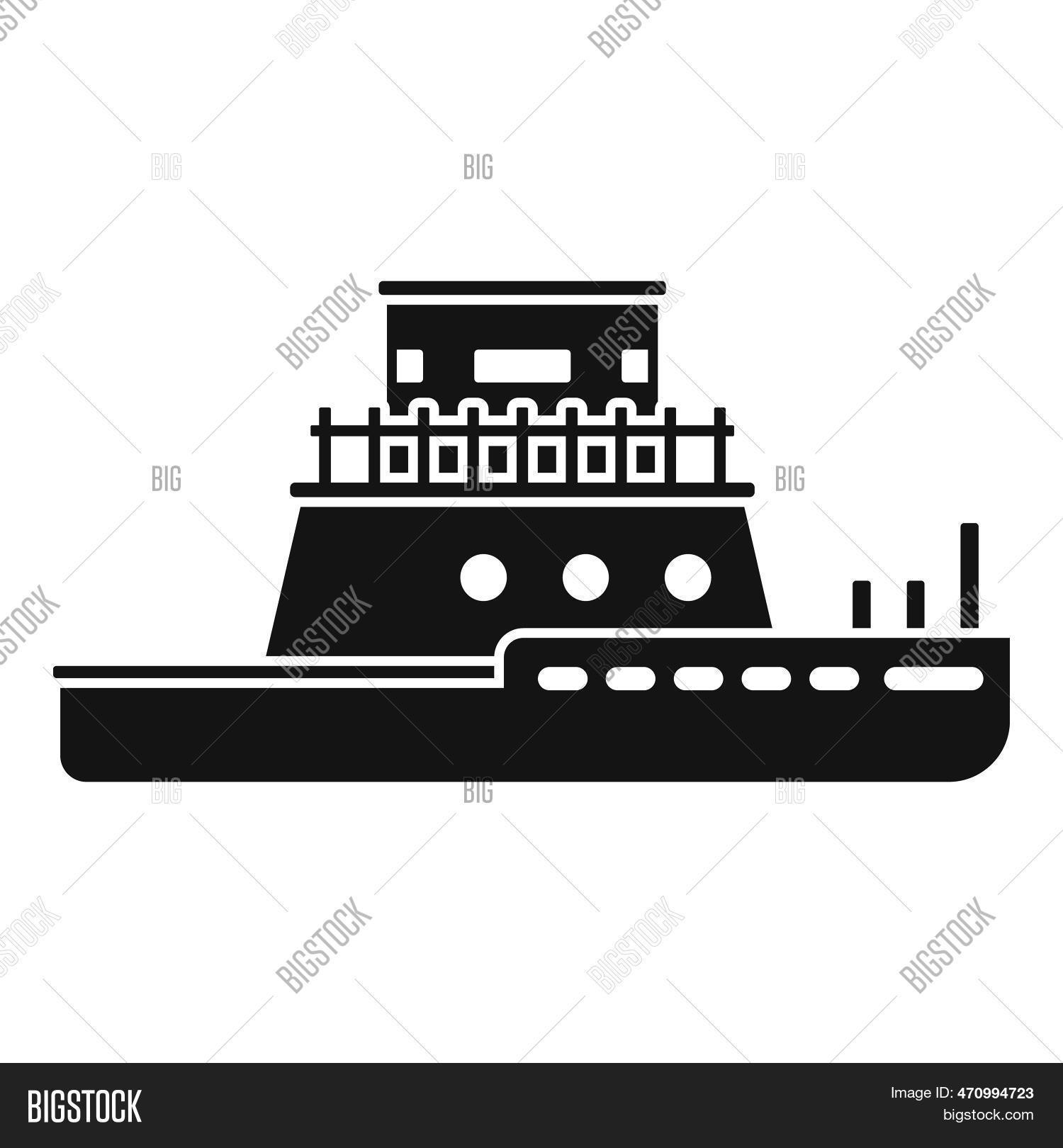 Tug Boat Icon. Simple Image & Photo (Free Trial) | Bigstock