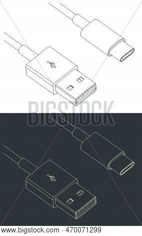 Usb Type- Usb Type-c Vector & Photo (Free Trial) | Bigstock