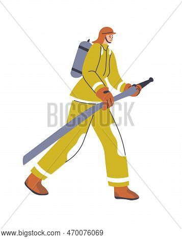 Fireman Hose Vector & Photo (Free Trial) | Bigstock
