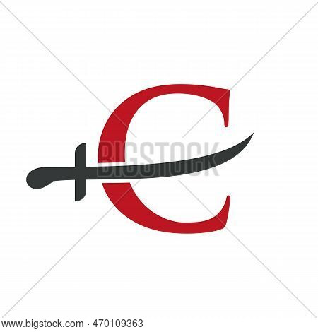 Letter C Swords Logo Vector & Photo (Free Trial) | Bigstock