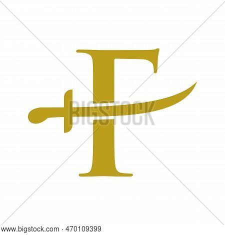 Letter F Swords Logo Vector & Photo (Free Trial) | Bigstock