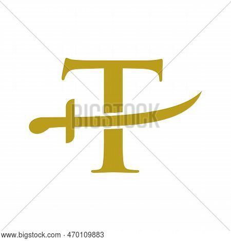 Letter T Swords Logo Vector & Photo (Free Trial) | Bigstock
