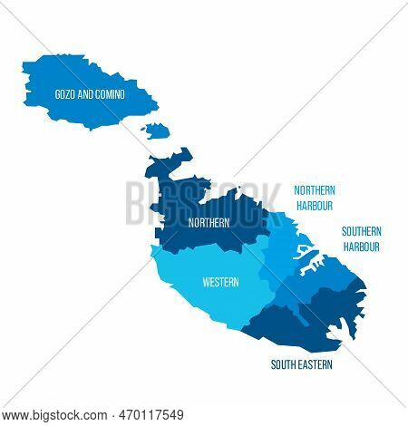 Malta Political Map Vector & Photo (Free Trial) | Bigstock