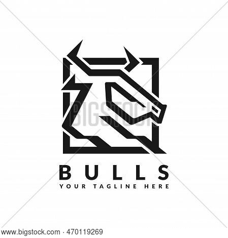 Black Bull Logo Vector & Photo (Free Trial) | Bigstock