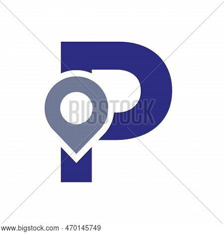 Letter P Location Vector & Photo (Free Trial) | Bigstock