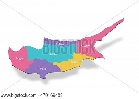Cyprus Political Map Vector & Photo (Free Trial) | Bigstock