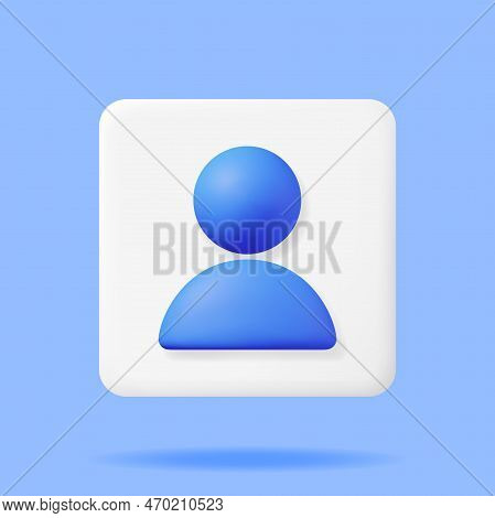 3d Simple User Icon Vector & Photo (Free Trial) | Bigstock