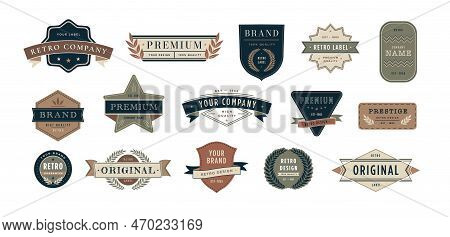 Retro Badges. Old- Vector & Photo (Free Trial) | Bigstock