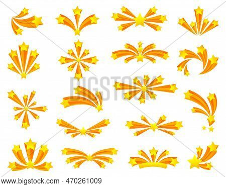 Golden Star Fireworks Vector & Photo (Free Trial) | Bigstock