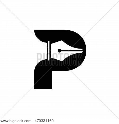 Initial Letter P Pen Vector & Photo (Free Trial) | Bigstock