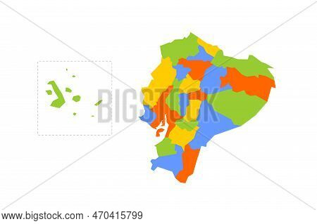 Ecuador Political Map Vector & Photo (Free Trial) | Bigstock