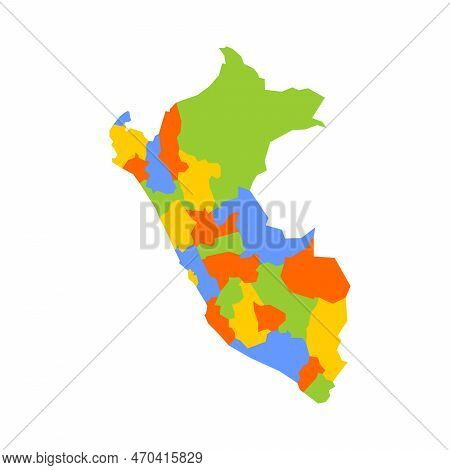 Peru Political Map Vector & Photo (Free Trial) | Bigstock