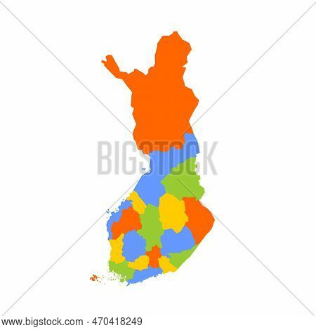 Finland Political Map Vector & Photo (Free Trial) | Bigstock