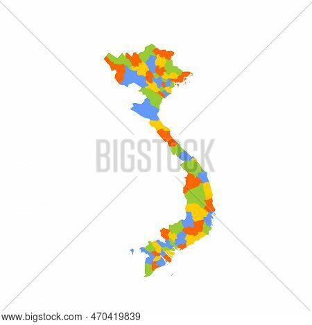 Vietnam Political Map Vector & Photo (Free Trial) | Bigstock