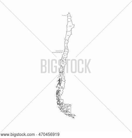 Chile Political Map Vector & Photo (Free Trial) | Bigstock