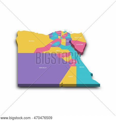 Egypt Political Map Vector & Photo (Free Trial) | Bigstock