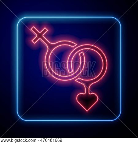 Glowing Neon Gender Vector & Photo (Free Trial) | Bigstock