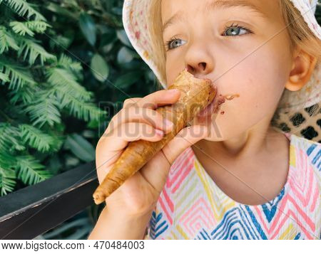 Little Girl Nibbles On Image & Photo (Free Trial) | Bigstock