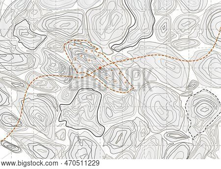 Old Topographic Map. Vector & Photo (Free Trial) | Bigstock