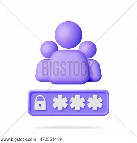 3d User Login Form Vector & Photo (Free Trial) | Bigstock