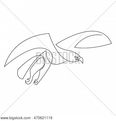 One Line Eagle Design Vector & Photo (Free Trial) | Bigstock