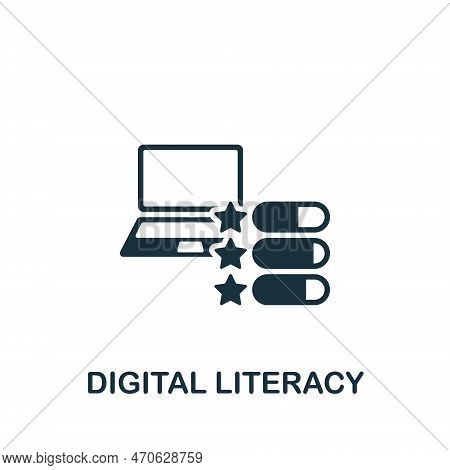 Digital Literacy Icon Vector & Photo (Free Trial) | Bigstock