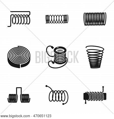 Coil Icon Set. Simple Image & Photo (Free Trial) | Bigstock