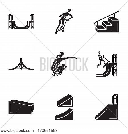 Skate Park Icon Set. Image & Photo (Free Trial) | Bigstock